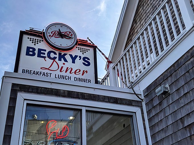 Step right up to breakfast bliss! Becky's iconic sign promises a culinary adventure that'll make your taste buds dance with joy.