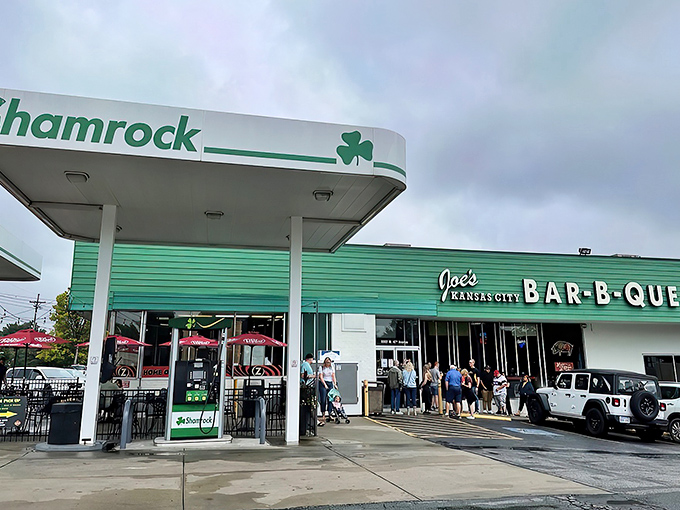 The legendary gas station BBQ joint that proves great food doesn't need fancy real estate&mdash;just smoke, patience, and a line of devoted fans.