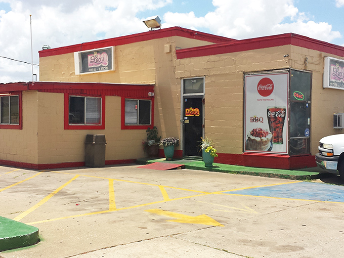 Welcome to BBQ paradise! Leo's modest exterior hides a world of smoky delights within. It's like finding a treasure chest disguised as a shoebox.