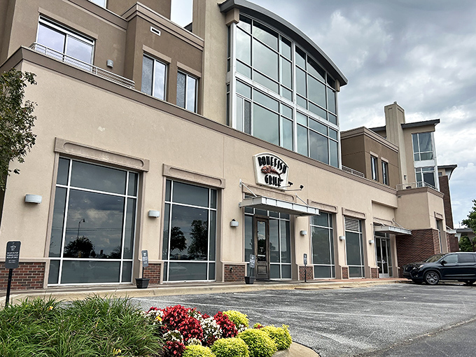 Behold, the unassuming facade of seafood paradise! Bonefish Grill's exterior may be modest, but inside lies a treasure trove of oceanic delights waiting to be discovered.