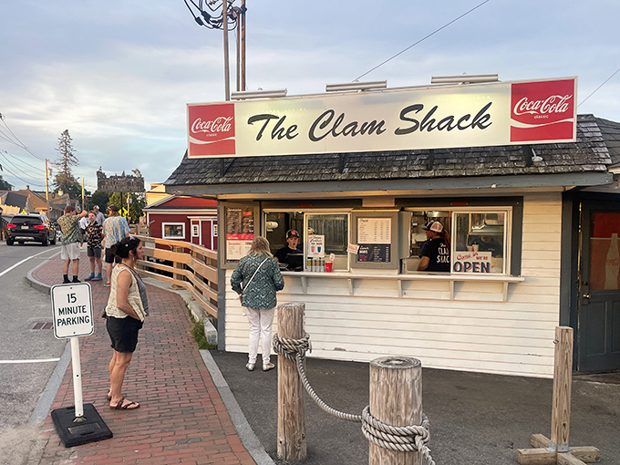 Welcome to seafood paradise! The Clam Shack's iconic facade promises a feast for the senses and a trip down memory lane.