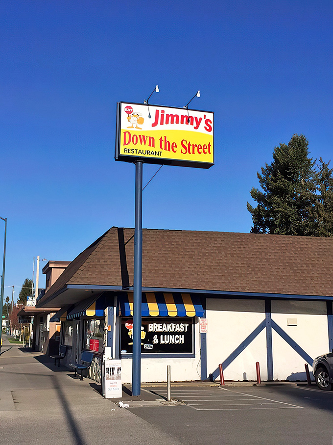 Welcome to waffle wonderland! This cheery facade promises comfort food and nostalgia by the plateful. 