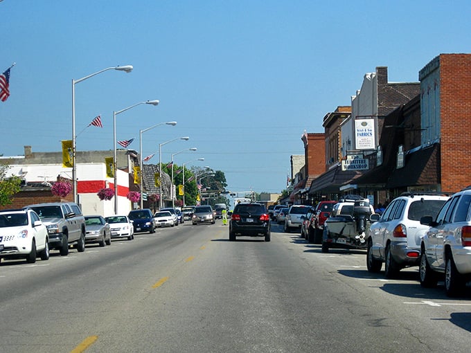 Step back in time on Arthur's main street! This charming slice of Americana is where horse-drawn buggies and smartphones coexist in perfect harmony.