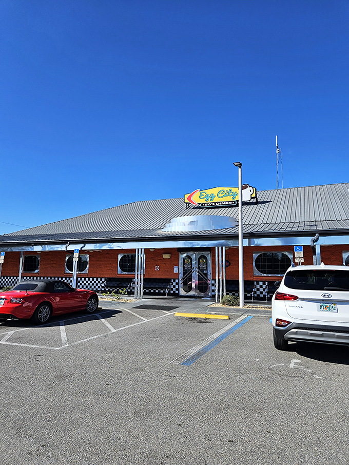 Welcome to Egg City, where breakfast dreams come true and calories don't count! This retro-chic diner is like a time machine with waffles.