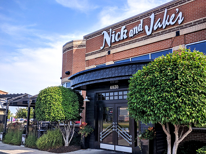 The brick exterior of Nick & Jake's promises comfort within &ndash; like that friend whose house always smells like something amazing is baking.