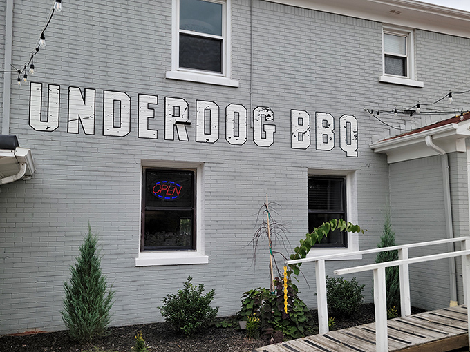 The unassuming blue exterior of Underdog BBQ is like a secret handshake &ndash; only those in-the-know recognize the culinary treasures waiting inside.