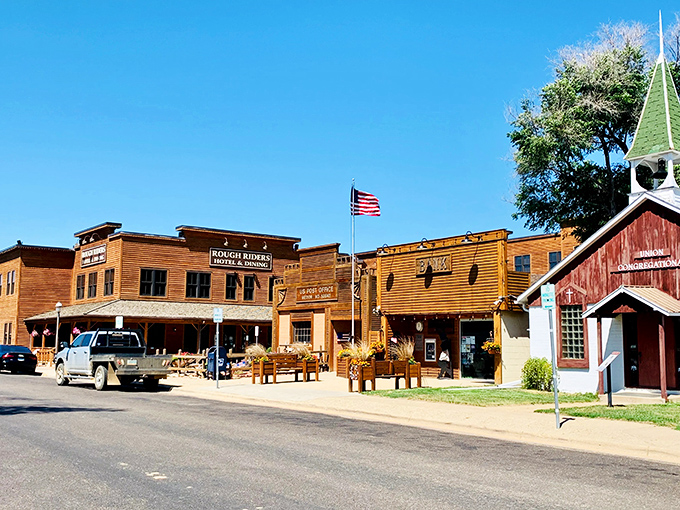 Step into Medora, where the Wild West meets Main Street! This charming town looks like it's straight out of a John Wayne flick, minus the tumbleweeds.