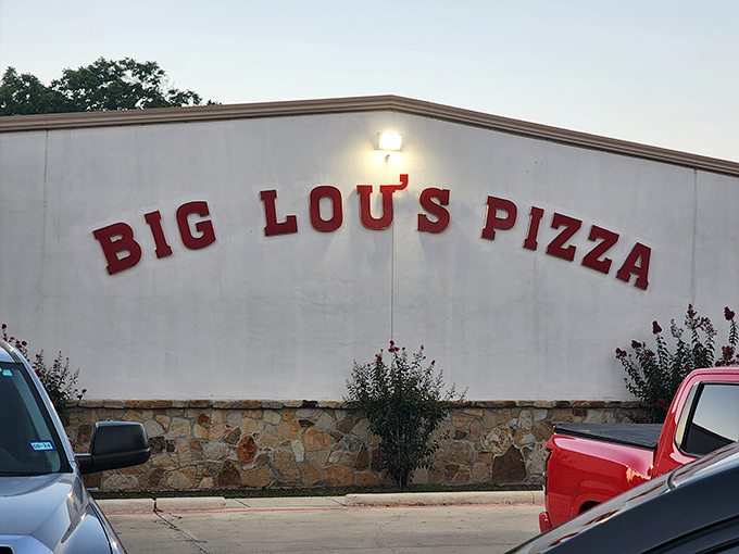 Welcome to pizza paradise! Big Lou's exterior may be unassuming, but inside lies a world of cheesy wonders waiting to be discovered.