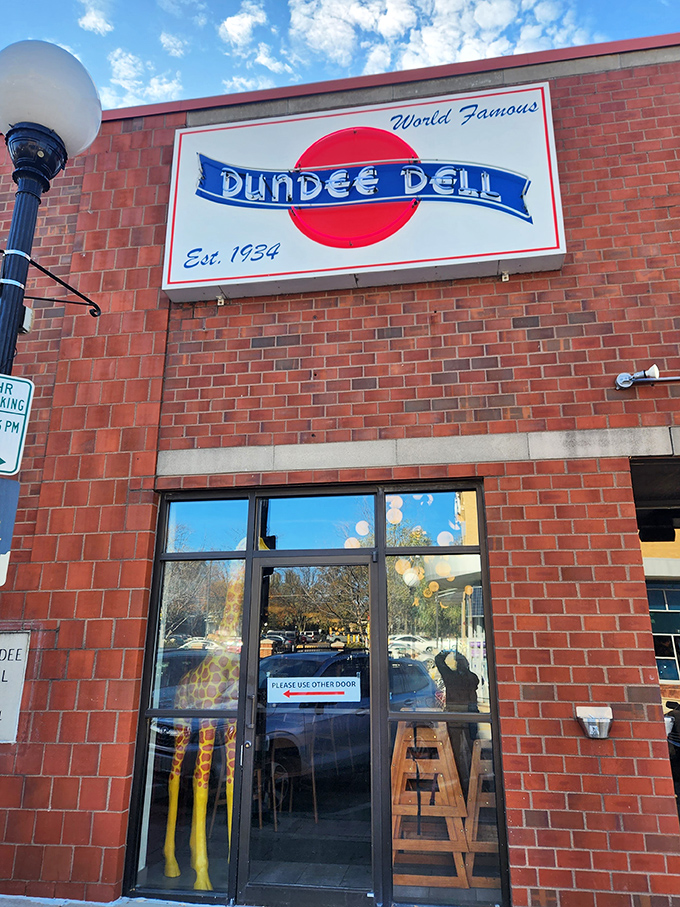 Welcome to Dundee Dell, where history and hunger collide! This brick facade has been serving up smiles and sandwiches since FDR was in office.