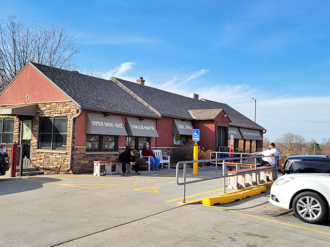Welcome to burger paradise! Stella's Bar & Grill stands proud, a red-brick beacon of deliciousness that's been satisfying Nebraska's carnivorous cravings since 1936.