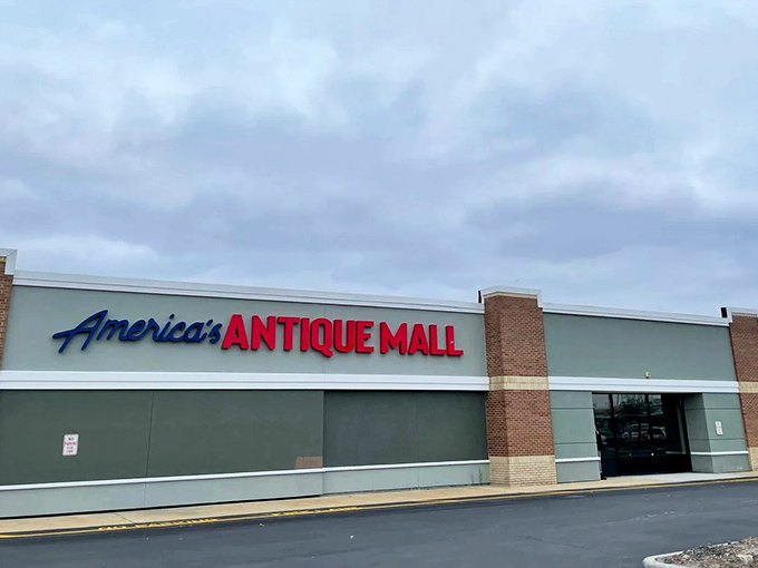 Welcome to the time machine disguised as a strip mall! America's Antique Mall beckons with promises of treasures and nostalgia galore.