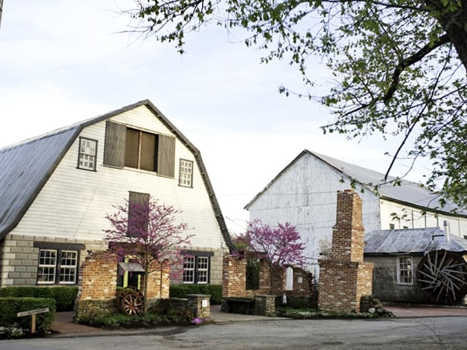 Welcome to Chartreuse & co, where barn-chic meets vintage paradise! These white barns aren't hiding hay – they're harboring treasures that'll make your inner antiquarian swoon.