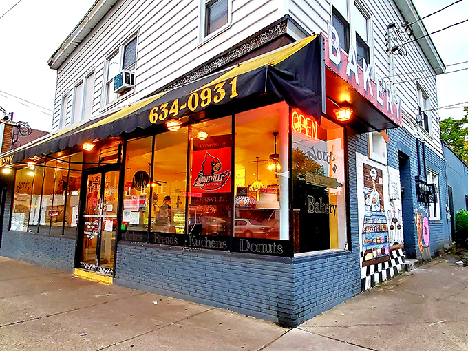 Welcome to sugar paradise! Nord's Bakery's unassuming exterior hides a world of sweet delights, proving you should never judge a book by its cover &ndash; or a bakery by its awning.