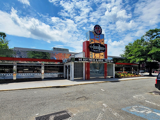 Welcome to the Silver Diner, where retro charm meets modern flavor! This gleaming facade promises a culinary adventure that's anything but ordinary.