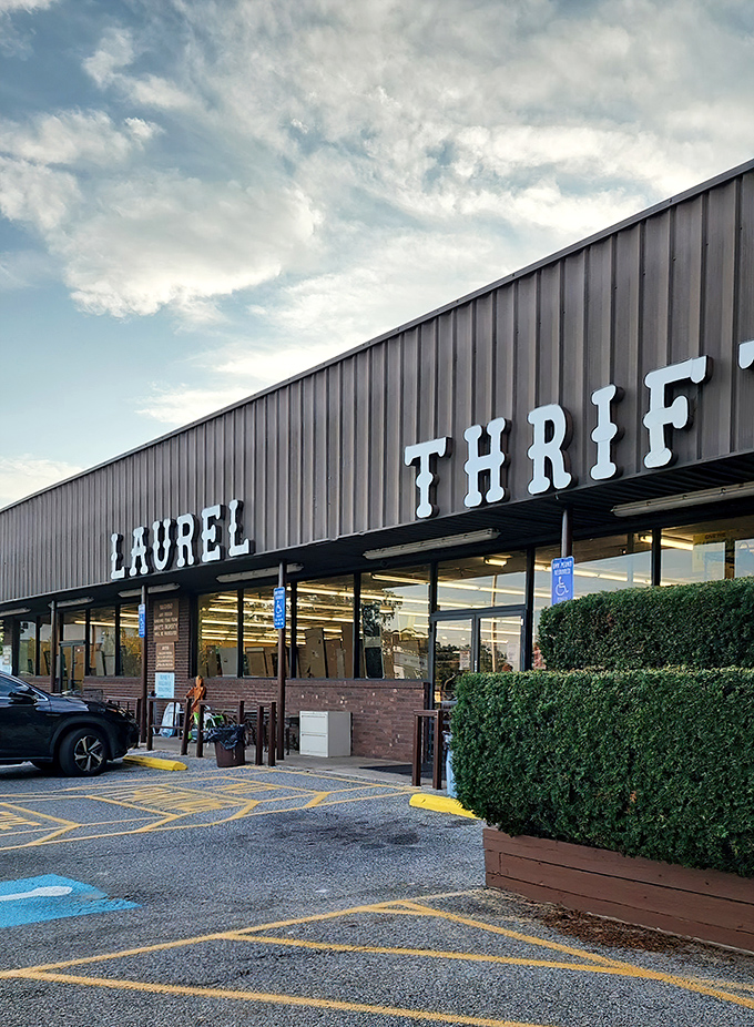 The unassuming exterior of Laurel Thrift belies the wonderland of treasures within&mdash;like finding a gourmet meal at a gas station diner.