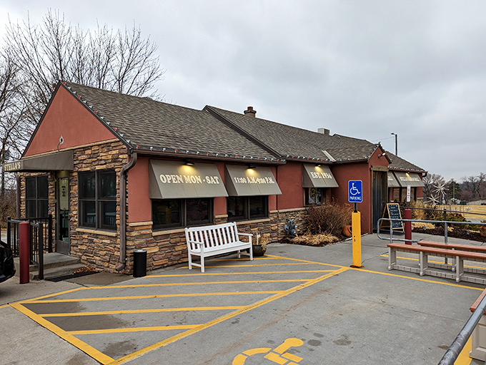 Welcome to burger paradise! Stella's Bar & Grill stands proud, a red-brick beacon of deliciousness that's been satisfying Nebraska's carnivorous cravings since 1936.
