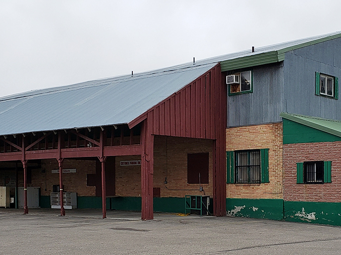 Welcome to the Trackside Mall, where time travel is just a step away! This rustic exterior houses a world of wonders that would make Doc Brown's DeLorean jealous.