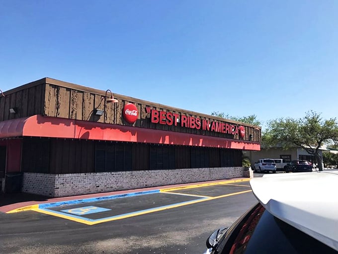 Welcome to BBQ paradise! Michelbob's outdoor seating area is like a backyard cookout, minus the lawn mowing and plus the mouthwatering aromas.