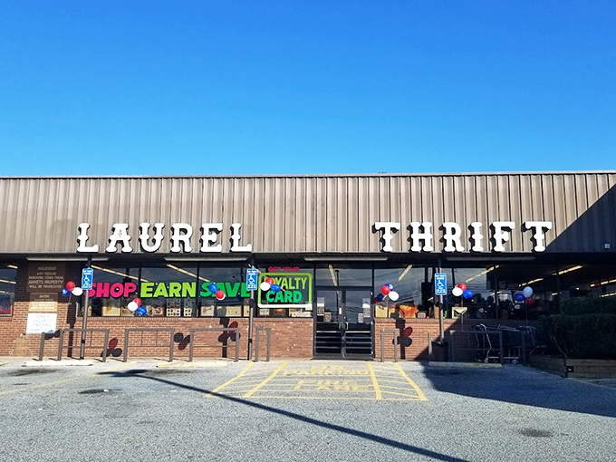The unassuming exterior of Laurel Thrift belies the wonderland of treasures within&mdash;like finding a gourmet meal at a gas station diner.