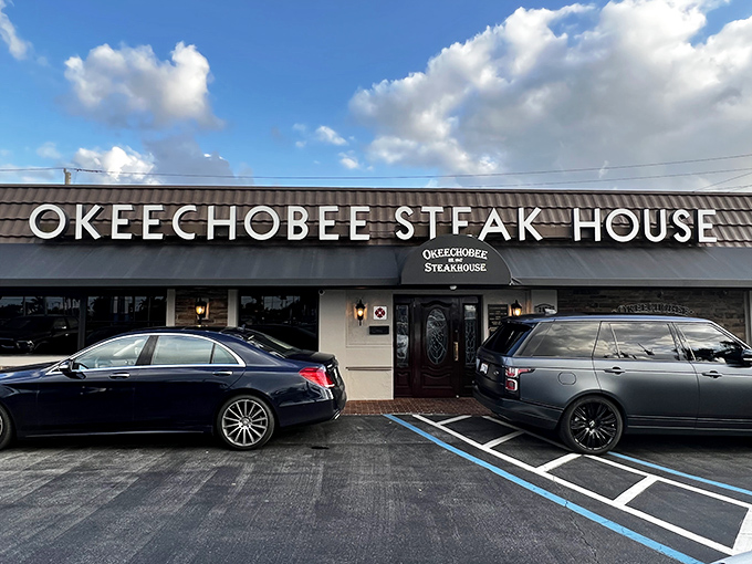 The unassuming exterior of Okeechobee Steak House belies the culinary treasures within. Florida's oldest steakhouse has been quietly dominating the beef scene since 1947.