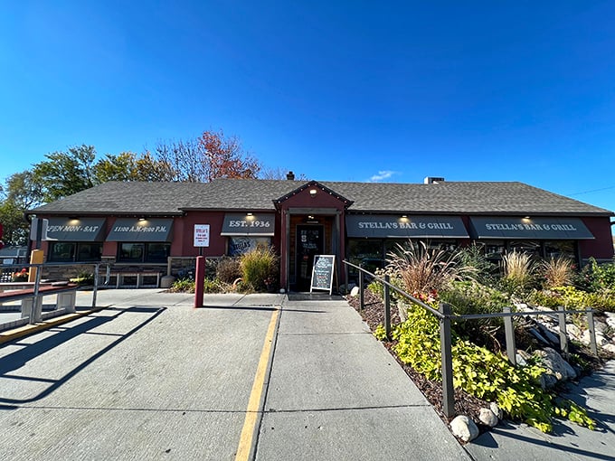 Welcome to burger paradise! Stella's Bar & Grill stands proud, a red-brick beacon of deliciousness that's been satisfying Nebraska's carnivorous cravings since 1936.