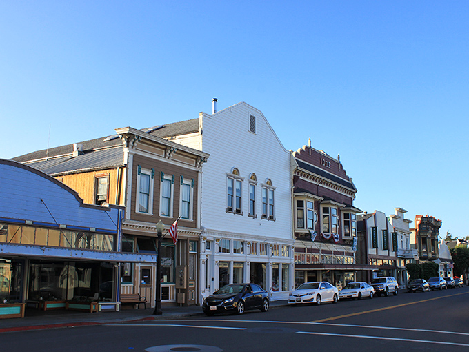 Step into a time warp! Ferndale's Main Street is like a Victorian-era catwalk, where every building struts its gingerbread trim and colorful personality.