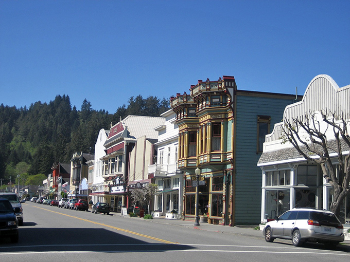 Step into a time warp! Ferndale's Main Street is like a Victorian-era catwalk, where every building struts its gingerbread trim and colorful personality.
