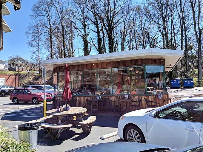 Welcome to BBQ paradise! Henry's Smokehouse may look unassuming, but trust me, this humble exterior hides a world of smoky delights waiting to be discovered.