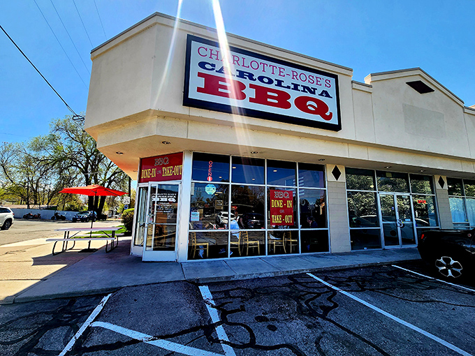 Welcome to BBQ paradise! Charlotte-Rose's Carolina BBQ stands proud in Millcreek, a beacon of smoky goodness that'll make your taste buds do a happy dance.