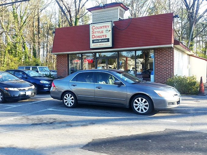 The humble red-roofed kingdom where donut dreams come true. Country Style's unassuming exterior hides Richmond's sweetest secret, open from dawn till midnight.