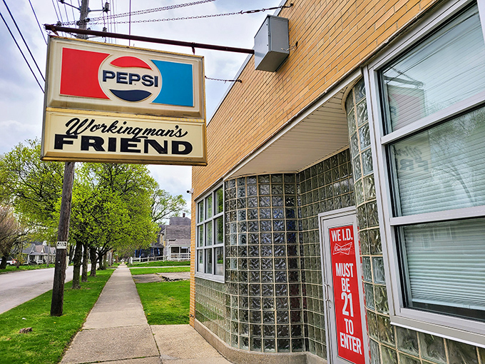 A humble facade that hides a burger paradise. This unassuming brick building is like Indiana's own culinary TARDIS - bigger on the inside!