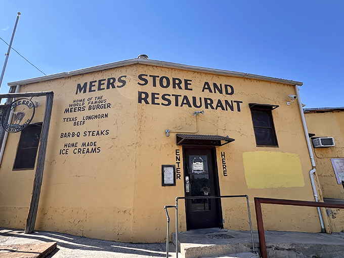 Welcome to burger paradise! This sun-drenched yellow building houses more flavor than a country music festival.