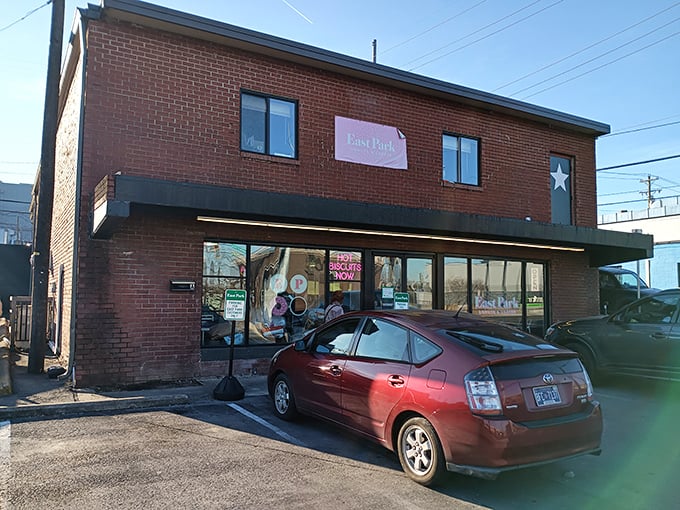 A brick-and-mortar treasure trove of sweetness! East Park Donuts & Coffee's unassuming exterior hides a world of delectable wonders within. It's like finding Narnia in your neighborhood.