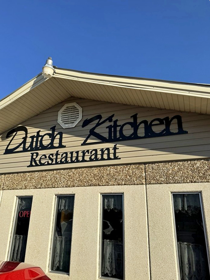 The unassuming exterior of Dutch Kitchen belies the culinary treasures within. Sometimes the best food hides in the most modest packages.