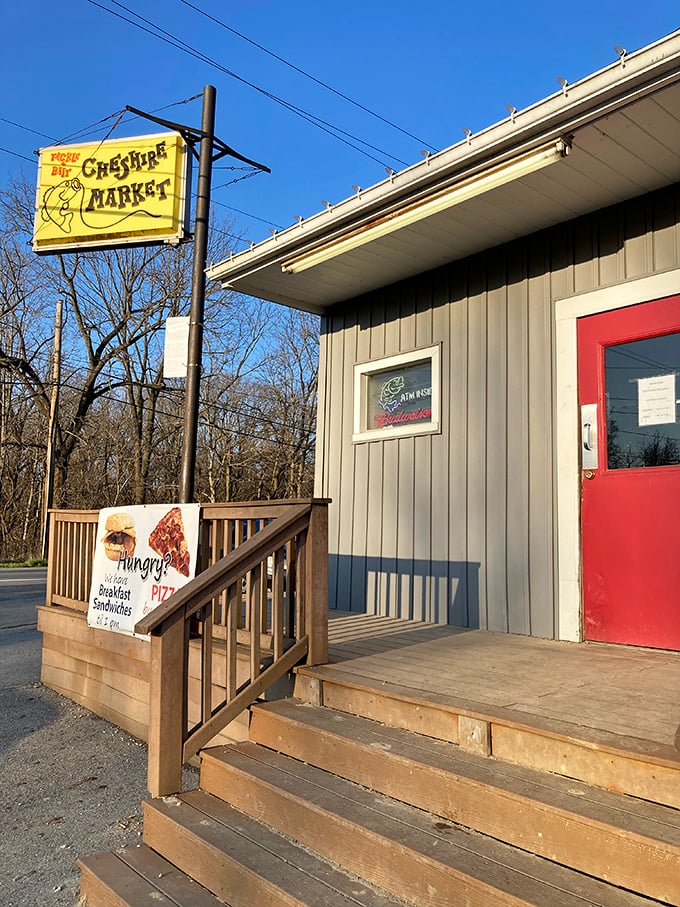 Welcome to flavor town! Cheshire Market may look unassuming, but this humble exterior hides a world of culinary delights waiting to be discovered.