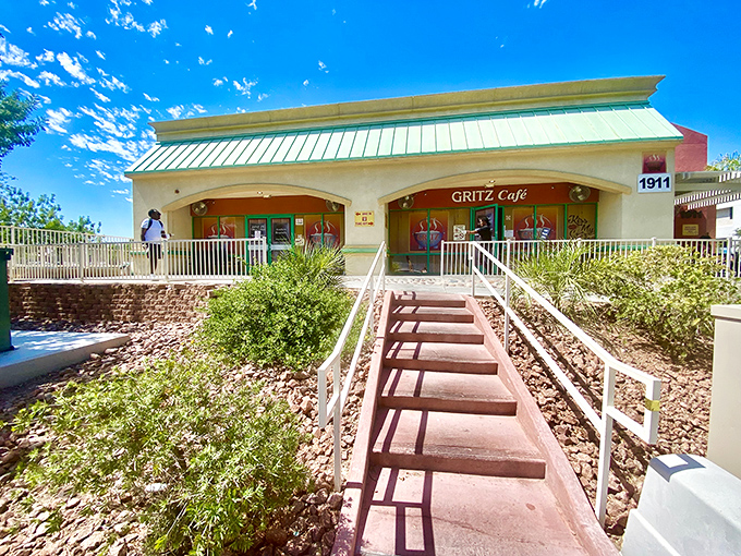 Welcome to flavor town! Gritz Cafe's exterior might be unassuming, but inside lies a treasure trove of Southern comfort that'll make your taste buds do a happy dance.