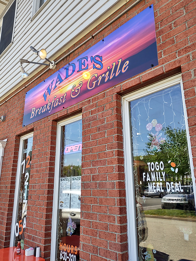 Welcome to Wade's, where the red door isn't just an entrance&mdash;it's a portal to breakfast nirvana. Prepare for a flavor adventure!