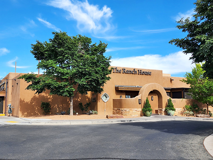 Welcome to The Ranch House, where adobe charm meets culinary delight. This unassuming exterior hides a treasure trove of flavors waiting to be discovered.