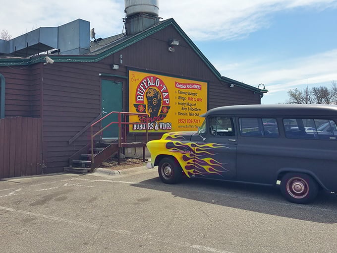 Welcome to Buffalo Tap & Grill, where the exterior might say "humble abode," but the flavors inside scream "culinary paradise"!