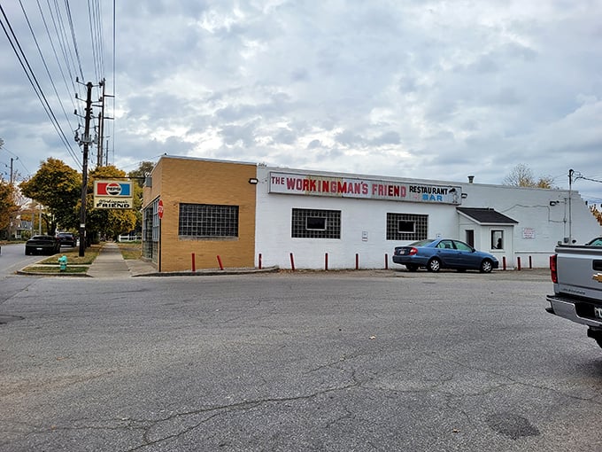A humble facade that hides a burger paradise. This unassuming brick building is like Indiana's own culinary TARDIS - bigger on the inside.