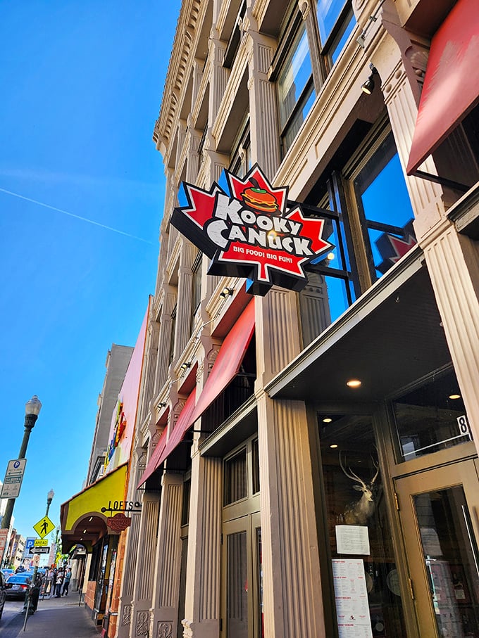Welcome to Kooky Canuck, where the burgers are big and the fun is even bigger! This Memphis hotspot promises a dining adventure that's as bold as its neon sign.