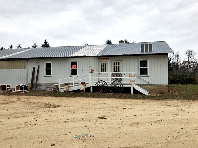 A slice of Americana, served fresh daily! This charming white cottage bakery looks like it jumped right out of a Norman Rockwell painting.
