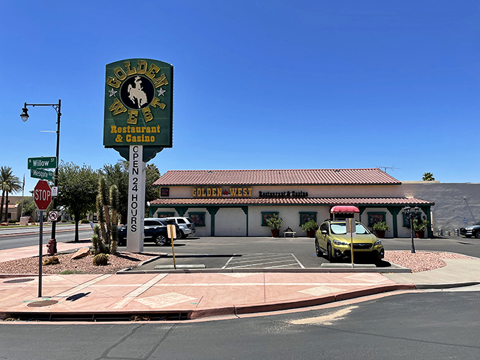 Welcome to the Golden West, where the Old West meets modern comfort food! This unassuming exterior hides a treasure trove of culinary delights.