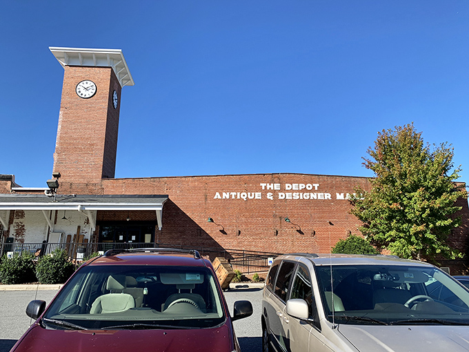 Time-traveling made easy! This brick behemoth isn't just a building; it's a portal to the past, complete with a clock tower to keep you anchored in the present.