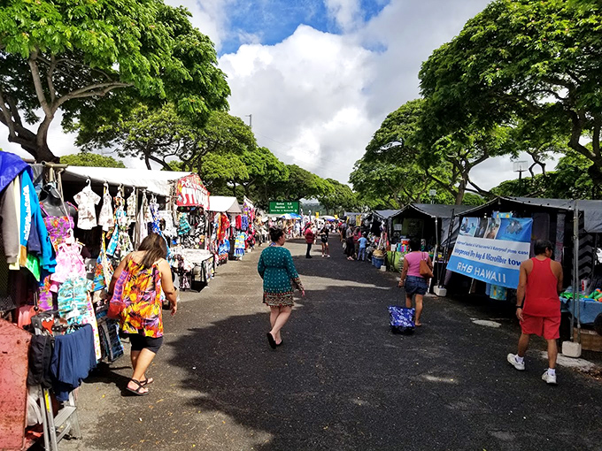 Welcome to the treasure hunter's paradise! Aloha Stadium Swap Meet is where Hawaiian dreams and bargain-hunting skills collide under the swaying palms. 