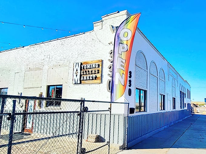 The unassuming white exterior with its vibrant "OPEN" flag is like a poker player hiding a royal flush&mdash;treasures await inside this Casper landmark.