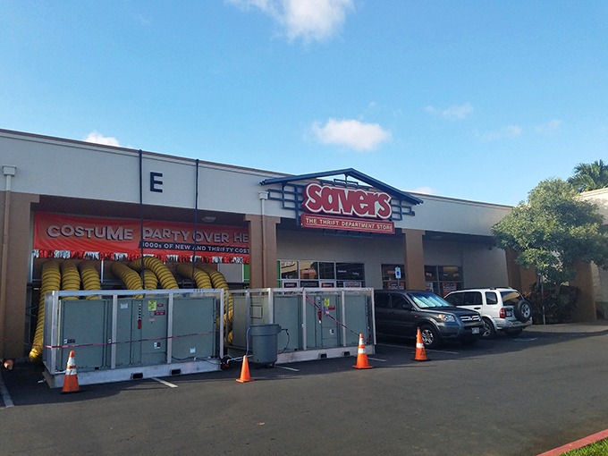 Welcome to Savers, where one person's castoff is another's treasure trove! This unassuming exterior hides a world of wonders waiting to be discovered.