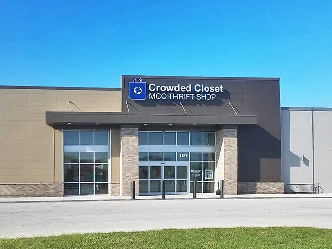 Welcome to the Crowded Closet, where retail therapy meets treasure hunting! This unassuming facade hides a world of wonders waiting to be discovered.