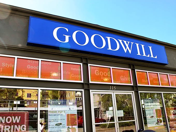 Welcome to the treasure trove! This Goodwill isn't just a store; it's a portal to endless possibilities and forgotten gems.