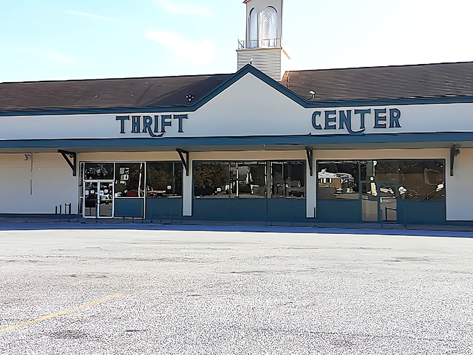 Welcome to the land of second chances! This unassuming exterior hides a treasure trove of bargains waiting to be discovered.
